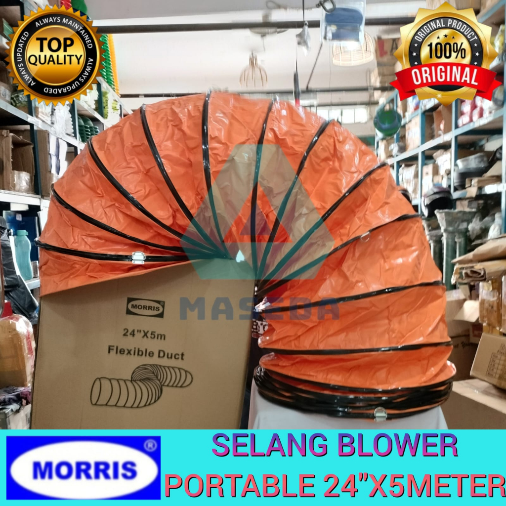 Jual Flexible Hose Exhaust Blower 24"/ Selang portable blower 24 inch x ...