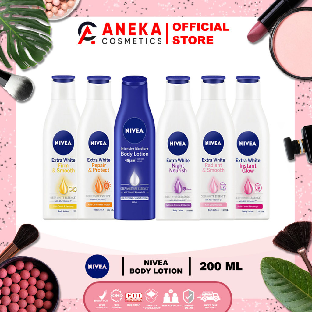 Jual NIVEA BODY LOTION EXTRA WHITE 200ML | REPAIR CARE & PROTECT ...