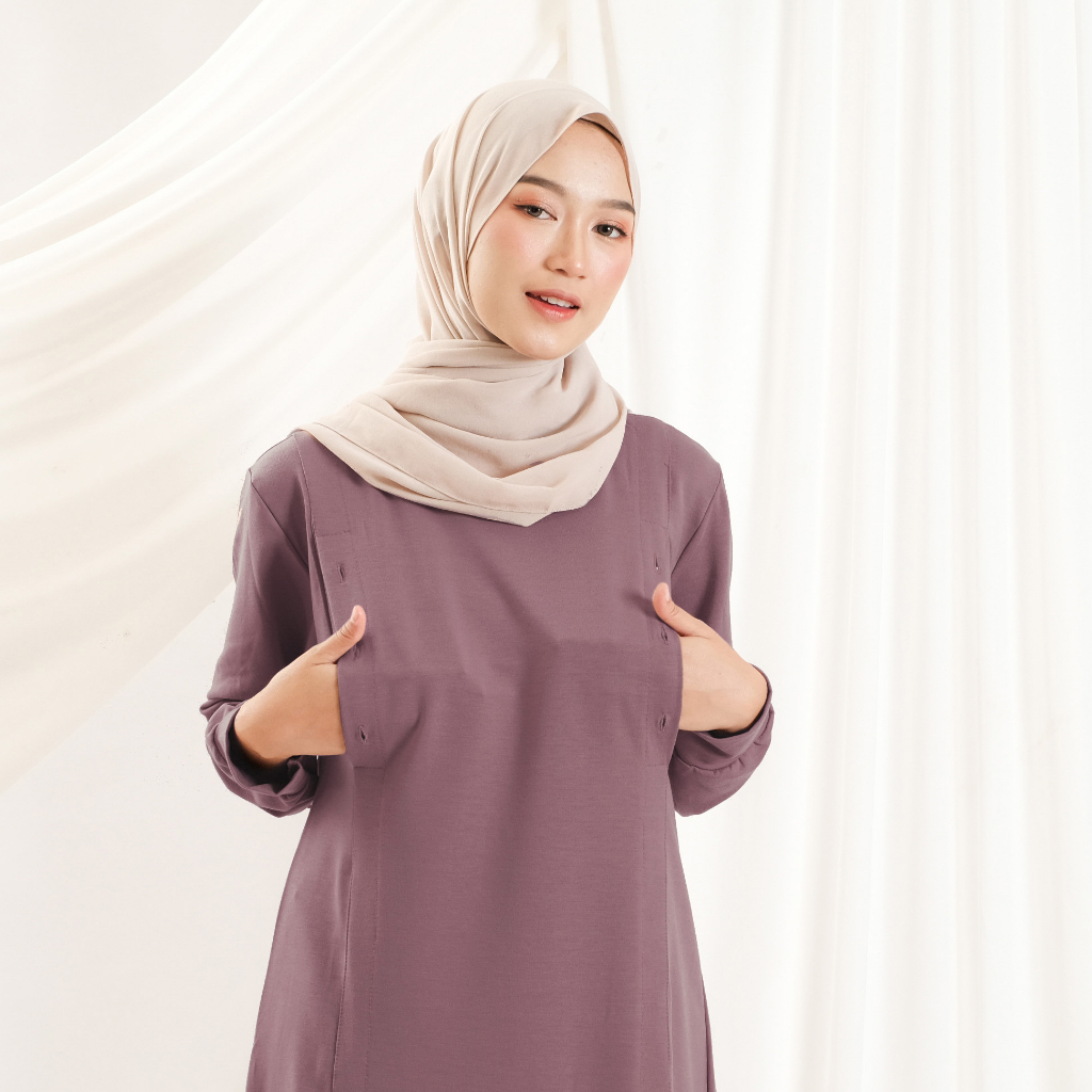 Jual SACHI - Atasan Blouse Busui Bukaan Kanan Kiri Double Akses One ...