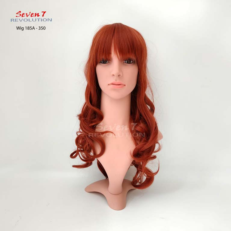 Jual Wig/ Rambut Palsu Panjang Curly Natural Poni Depan Pendek (185A ...
