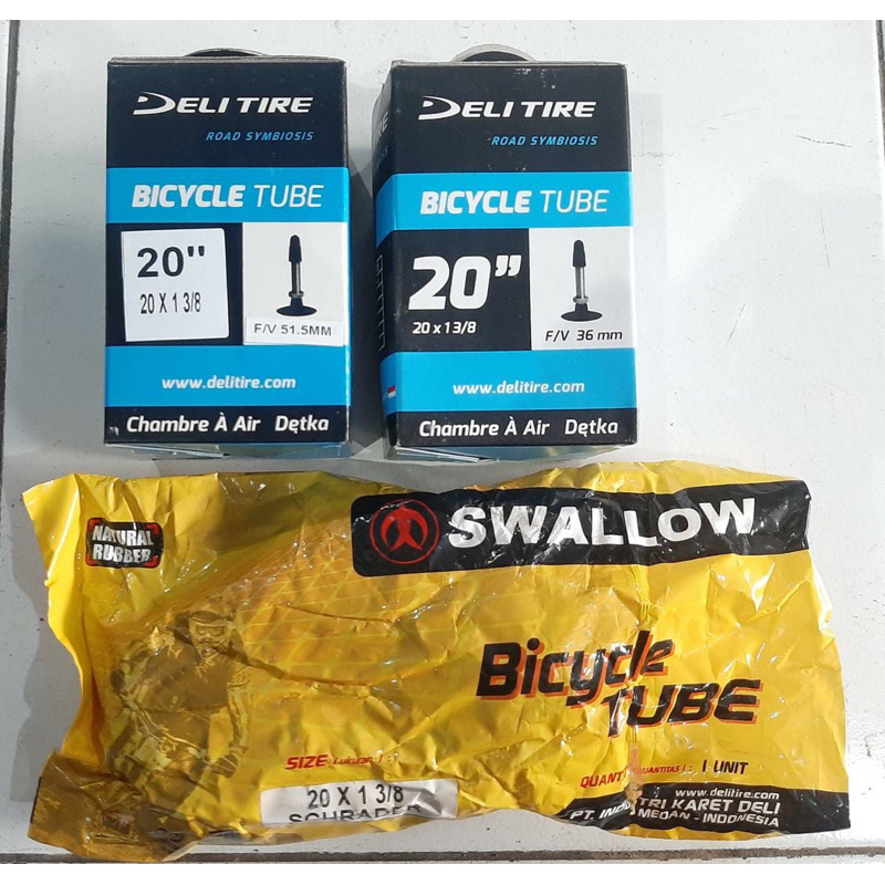 Jual Ban Dalam Sepeda 20 x 1 3/8 / 20+/22/451 SWALLOW/ DELI TIRE / DELITIRE Sepeda Lipat.Minion ...