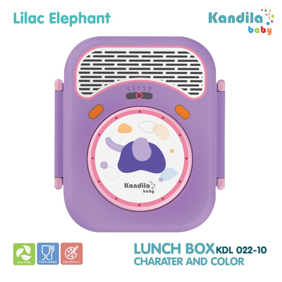 Jual Kandila Baby Lunch Box With Fork & Spoon 680ml KDL 022-10 / Kotak ...