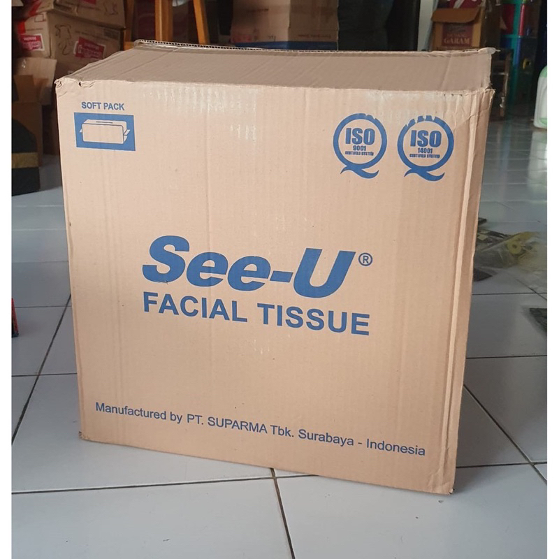 Jual 1 dus facial tissue / tisu see u 250 sheet | Shopee Indonesia