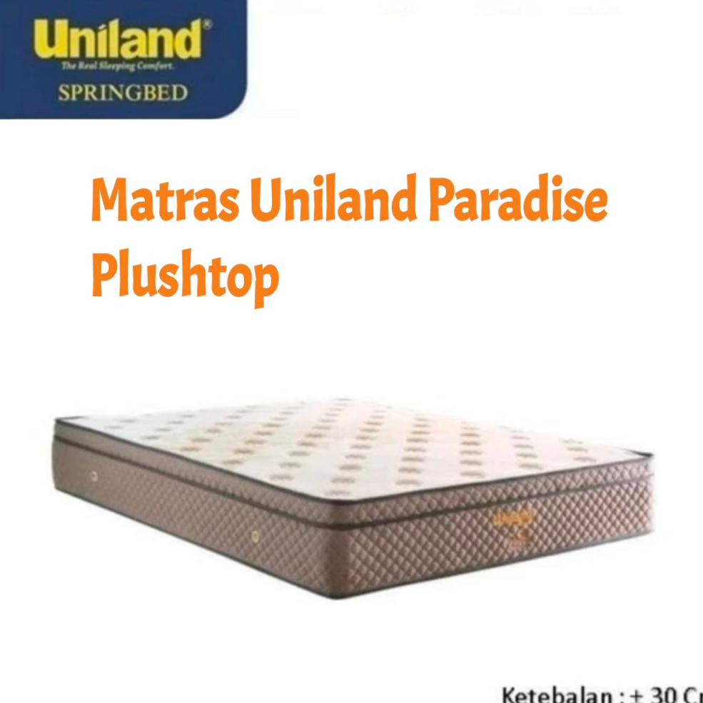 Jual Springbed Uniland paradis New Series Plushtop Mattress Only ...