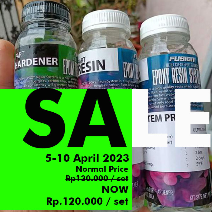 Jual Epoxy Epoxi Resin FUSION Bening 750 Gram | Shopee Indonesia