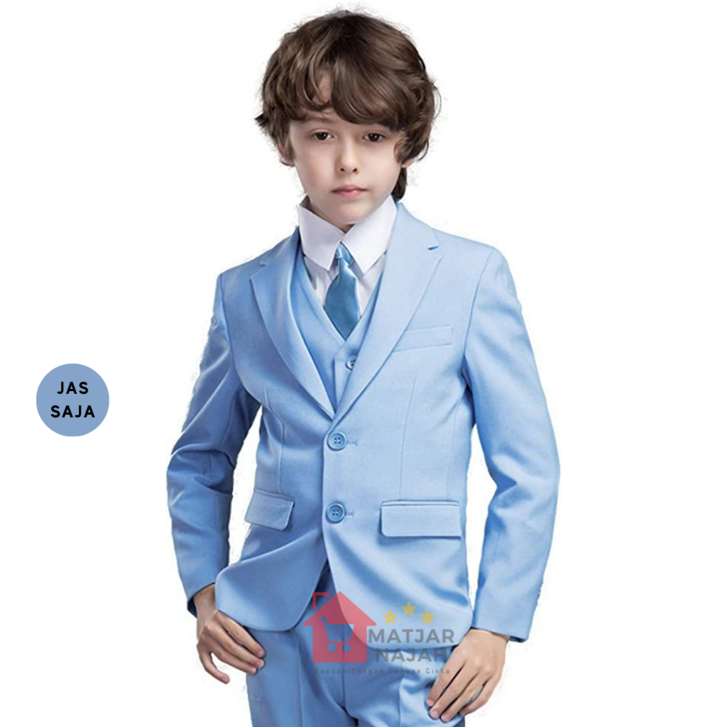 Jual Jas Anak Laki Laki Biru Muda > Jas Blazer Anak 2-13Tahun ...