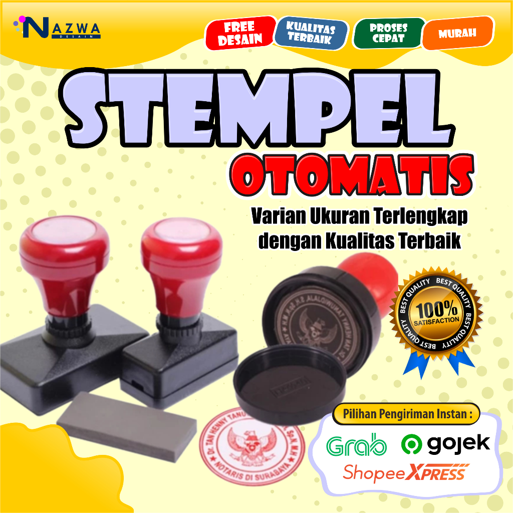 Jual Stempel Otomatis, Custom, Stempel Logo, Stempel Lunas, Stempel Nama, Stempel Tanda Tangan ...
