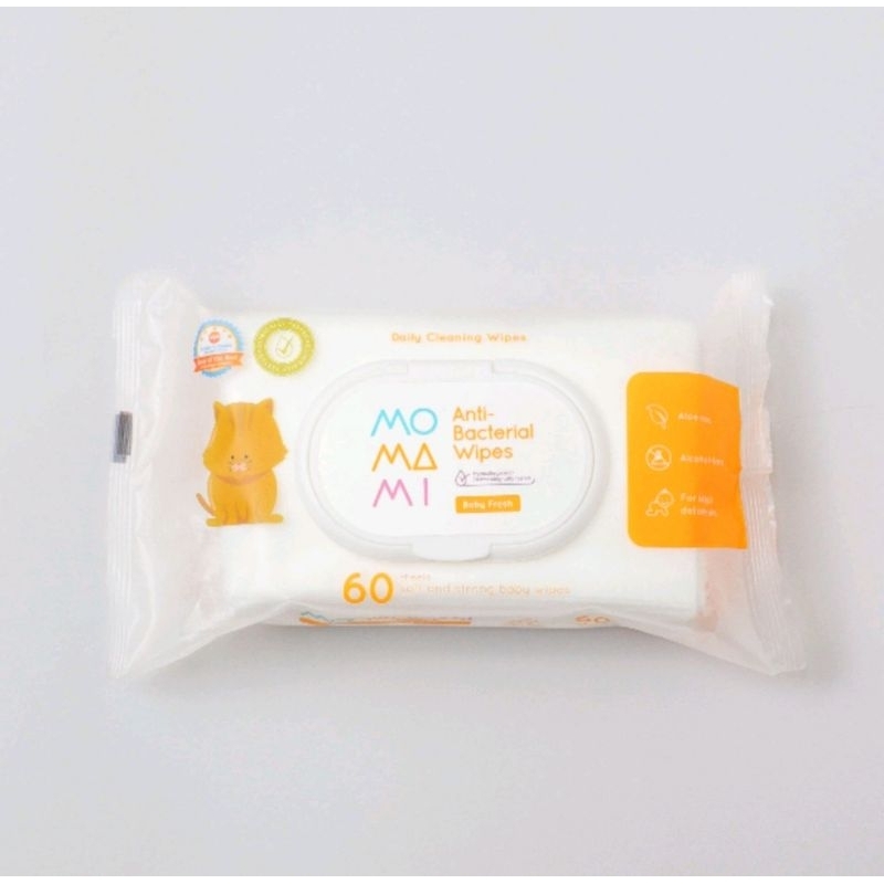 Jual Momami AntiBacterial Wipes 60s - Tisue Basah Bayi & Anak | Shopee ...