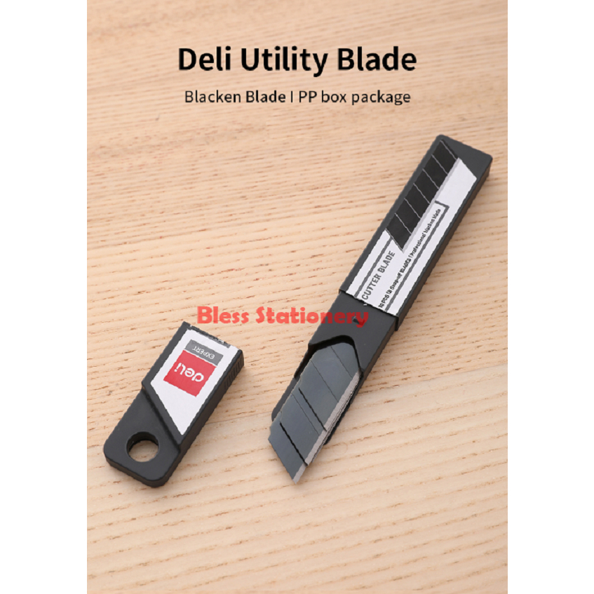 Jual isi cutter BESAR hitam DELI isi ulang cuter BESAR hitam Black ...