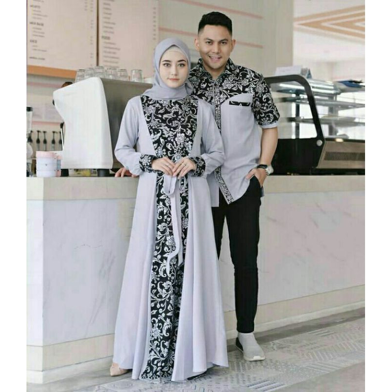 Jual Couple keluarga syari muslimah dress gamis couple baju couple ...