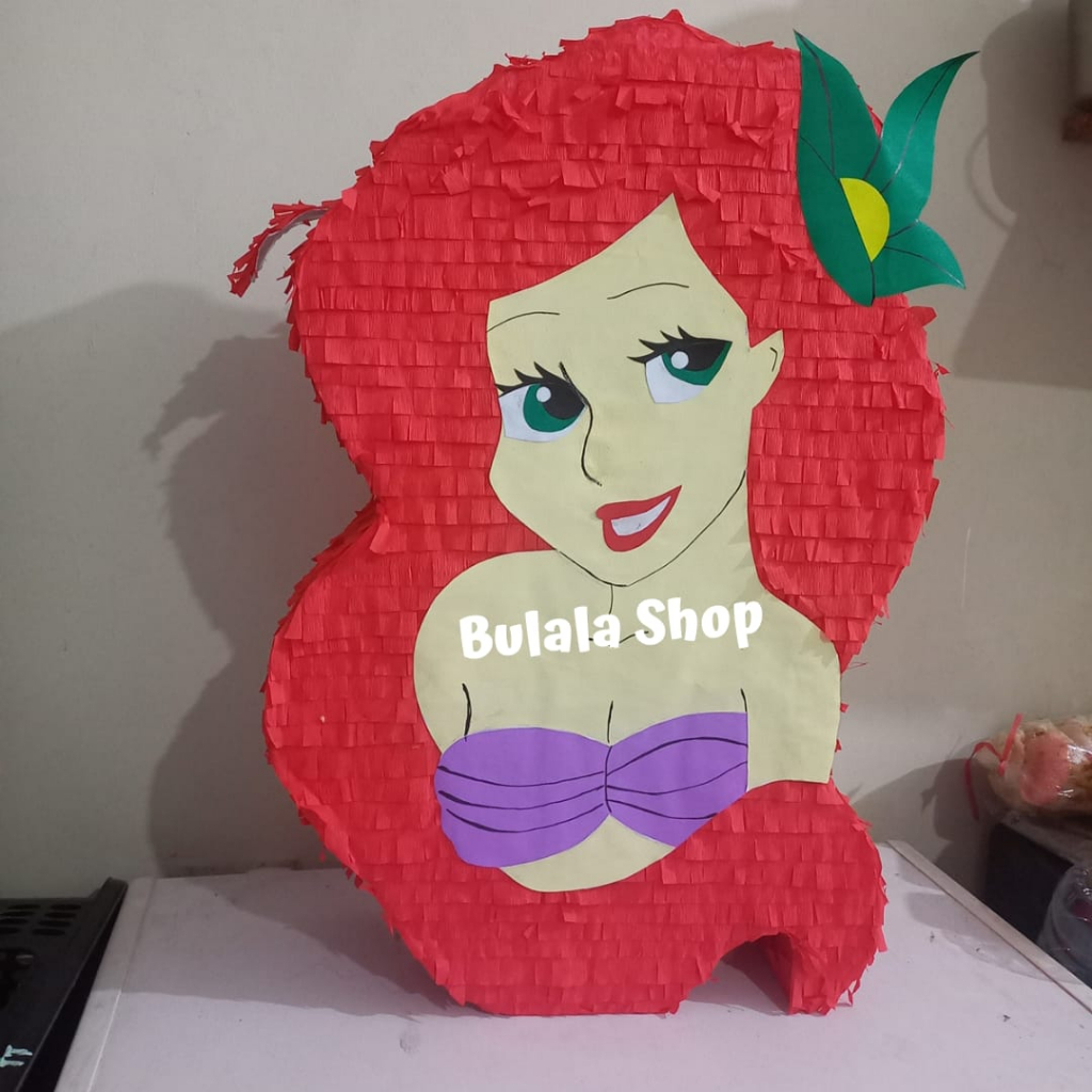 Jual Pinata Pukul / Pinata Karakter Ulang Tahun Motif Mermaid Ariel ...