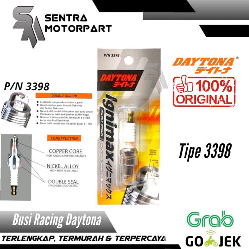 Jual Busi racing iridium mio gt mio j fino injeksi 3398 daytona ...