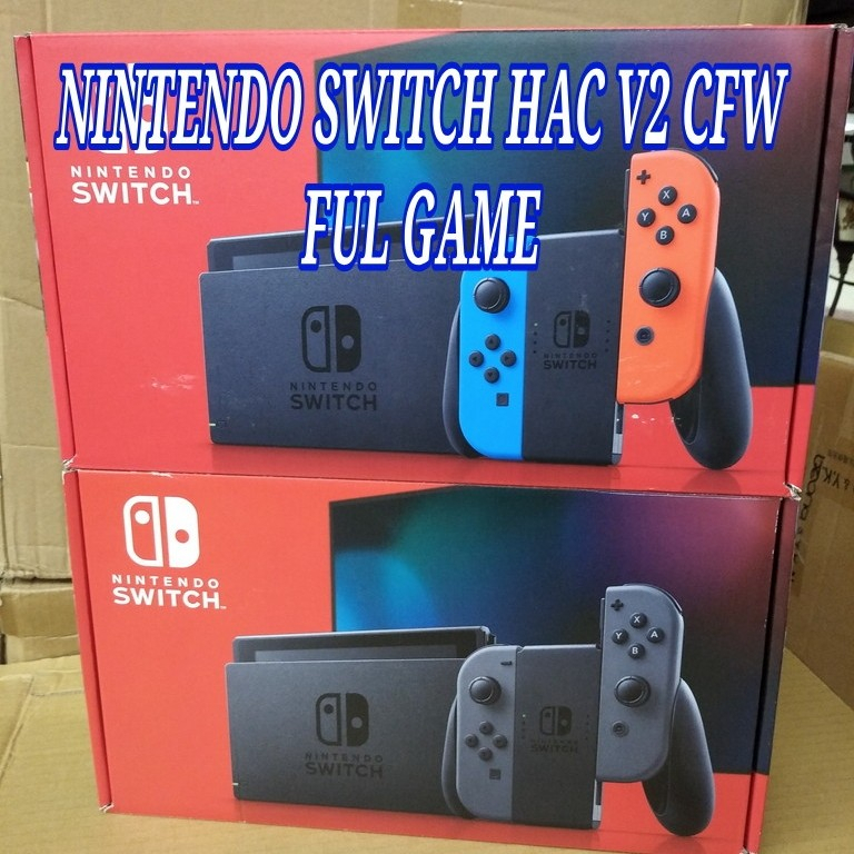 Jual Nintendo Switch Console V2 New HAC-001Neon Blue-Neon Red CFW Full Game | Shopee Indonesia