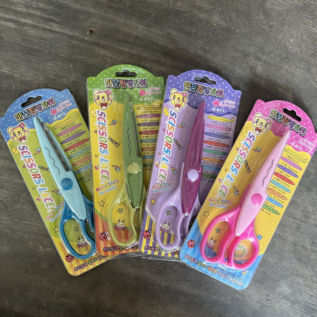 Jual SATUAN Gunting Gerigi Premium Gelombang Serbaguna Pola Bentuk ...