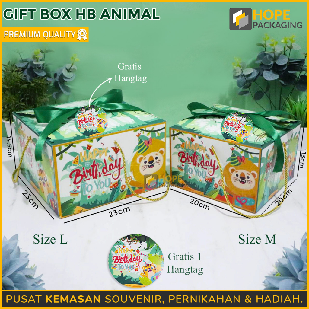 Jual Gift box Hampers bunga Pink dan animal singa hampers buat Plus ...