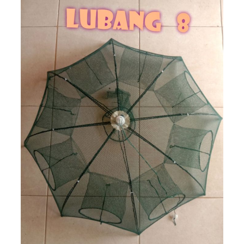 Jual Bubu payung lubang 8/bubu jaring hexagonal/jebakan ikan wader,lele ...