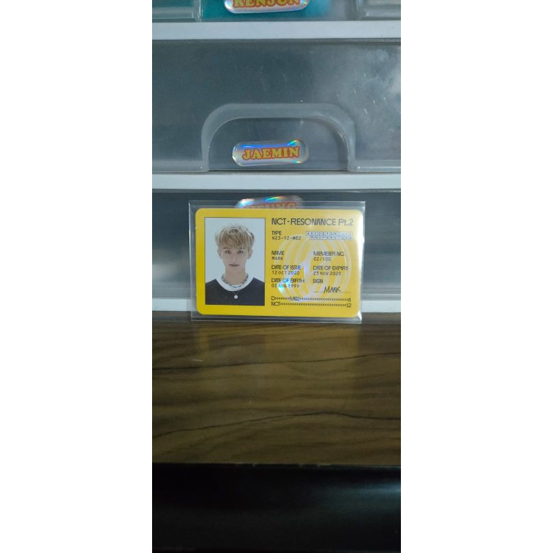 Jual NCT 2020 Resonance pc photocard Mark departure id card | Shopee ...