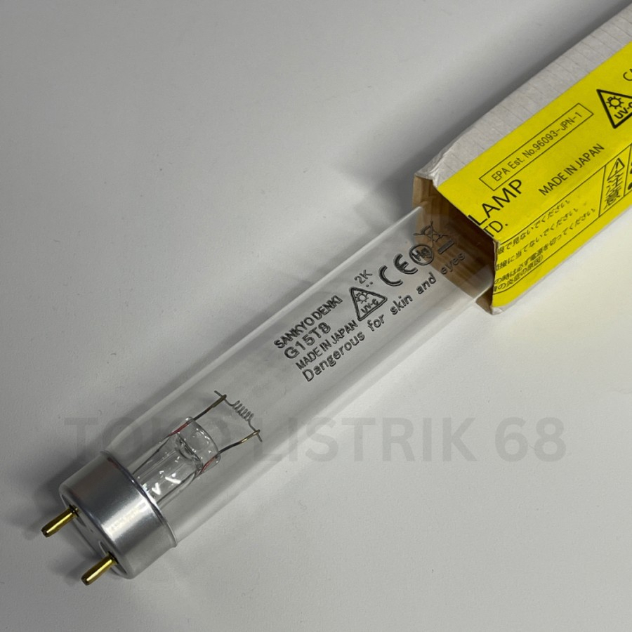 Jual SANKYO DENKI Lampu UVC Kuman 15 watt T8 Germicidal (ORIGINAL MADE ...