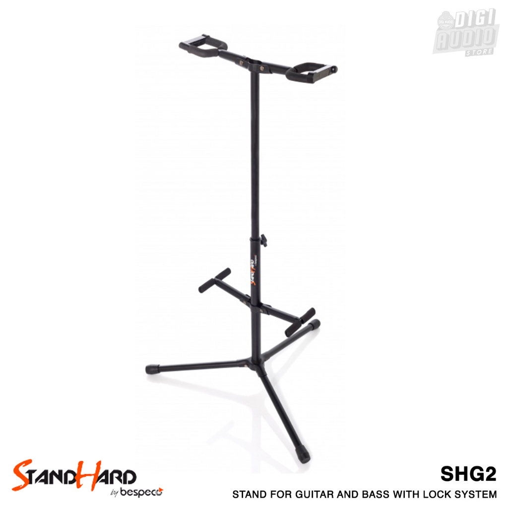 Jual Stand Gitar & Bass - Universal double guitar stand with ABS safety ...