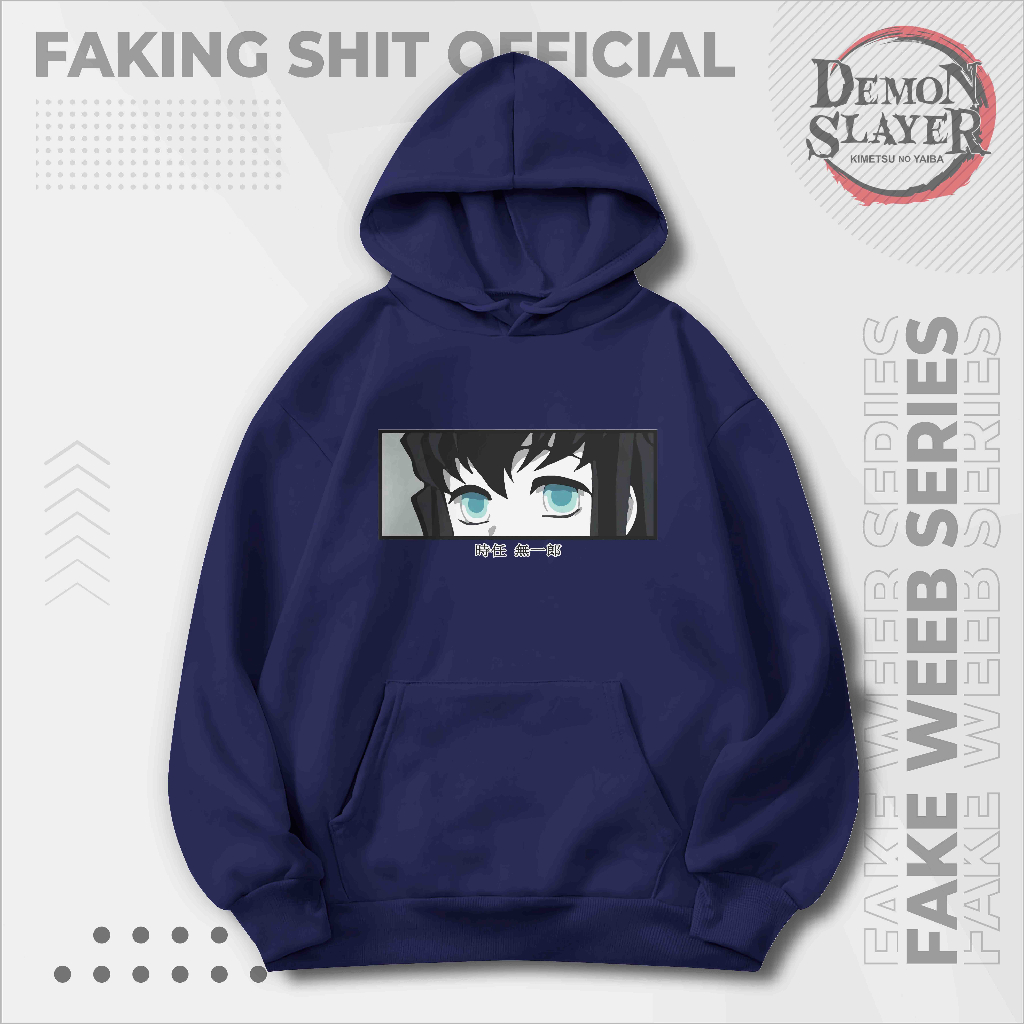 Jual HOODIE Muichiro Tokito DEMON SLAYER FAKING SHIT SERIES FAKE WEEB ...