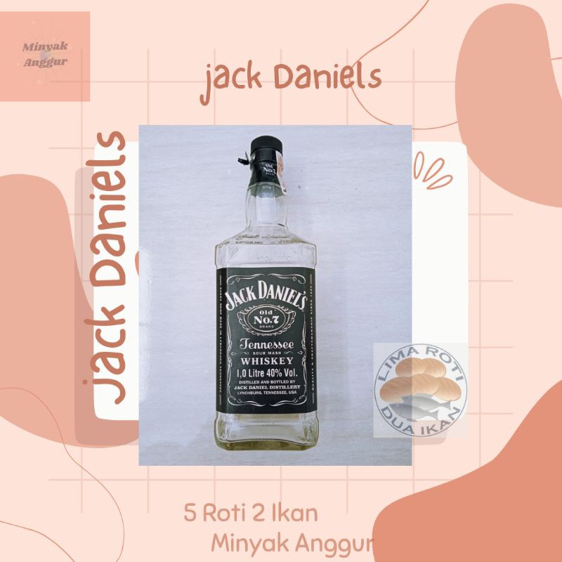 Jual Botol bekas miras Jack Da *iels 1liter | Shopee Indonesia