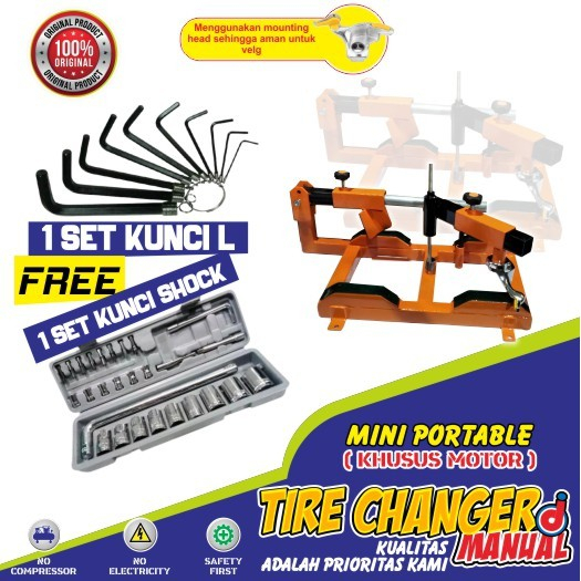 Jual alat buka velg / ban tire changer manual tanpa listrik / alat buka ...
