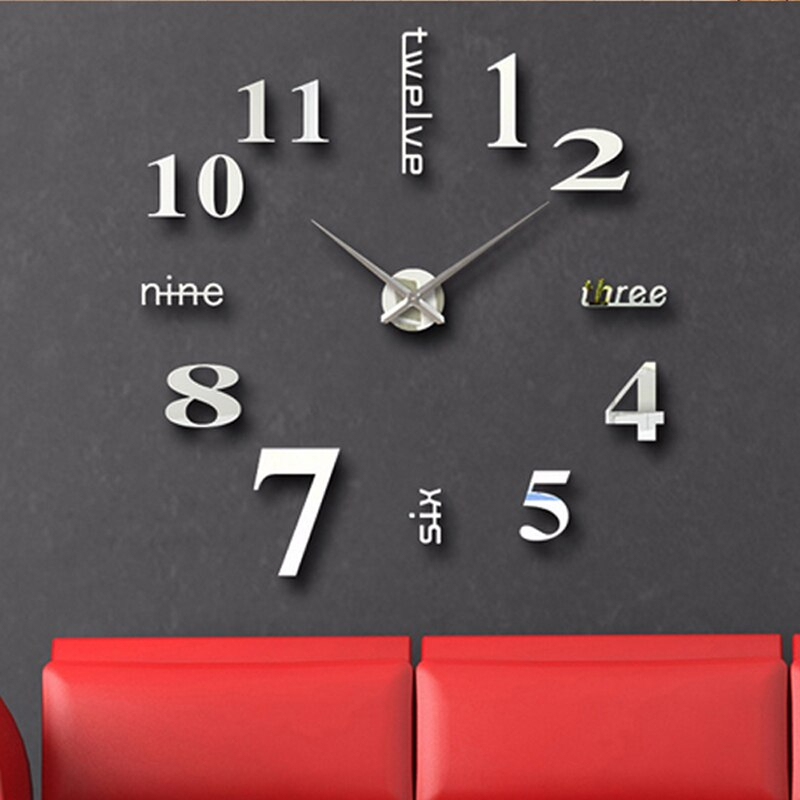 Jual Jam Dinding 3D DIY Jumbo Besar 80-130cm Aesthetic Unik Keren Giant ...