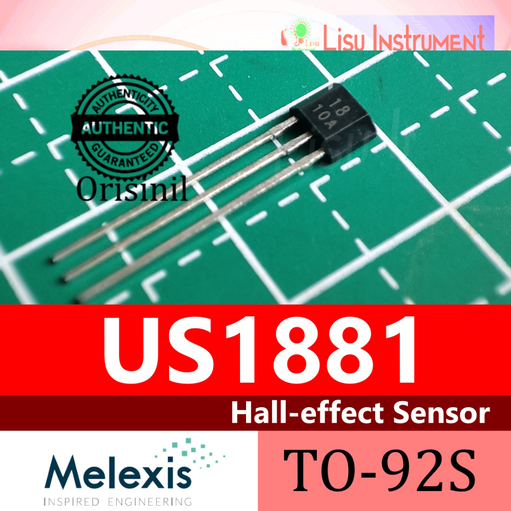 Jual US1881 Hall-effect Sensor Latch High Sensitivity 18 TO-92S ...