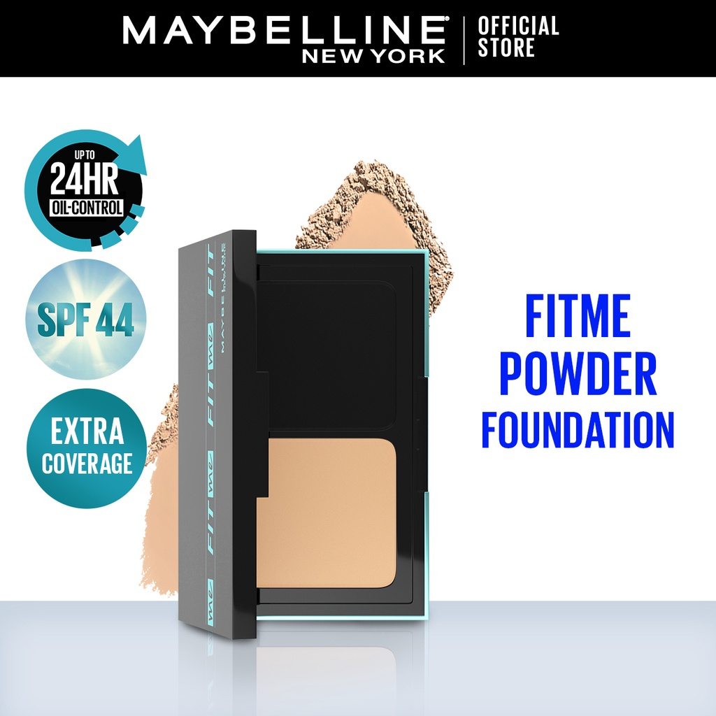 Jual Maybelline Fit Me 24HR Oil Control Powder Foundation - Makeup ...