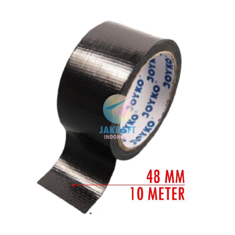 Jual (1 Roll) Lakban Kain Cloth Tape Hitam JOYKO 2" Inch 48 mm x 10 ...