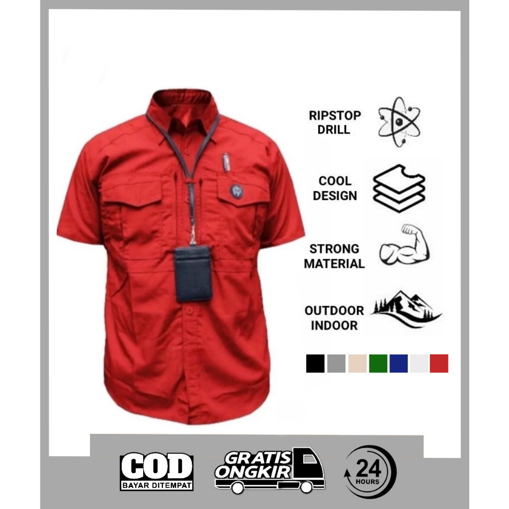 Jual FREE ID CARD Kemeja tactical mtac lengan pendek kemeja casual pria ... Jual FREE ID CARD Kemeja tactical mtac lengan pendek kemeja casual pria ...