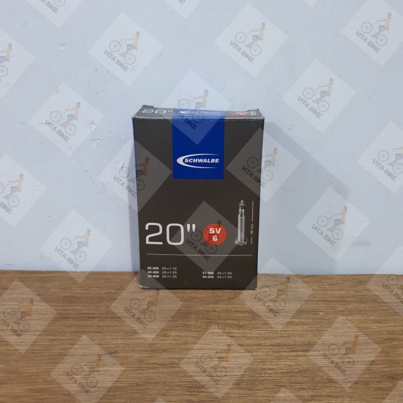 Jual Ban Dalam Schwalbe 20 x 1.10 - 1.50 SV6 FV Presta 40mm | Shopee Indonesia