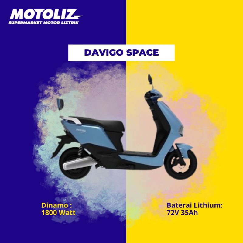 Jual DAVIGO SPACE MOTOR LISTRIK GEJAYAN JOGJA ELECTRIC BIKE | Shopee ...
