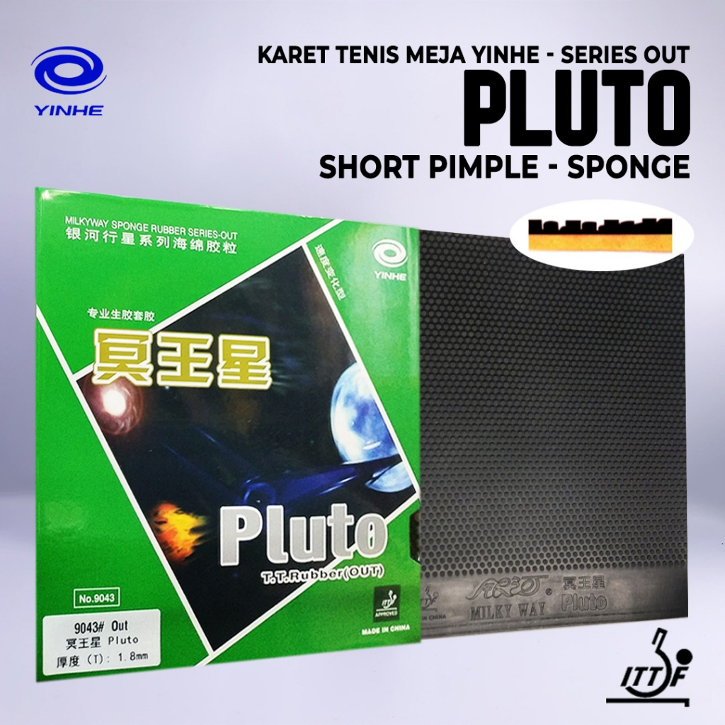 Jual Karet Bat Tenis Meja Pingpong Bintik Pendek Yinhe Pluto | Shopee ...