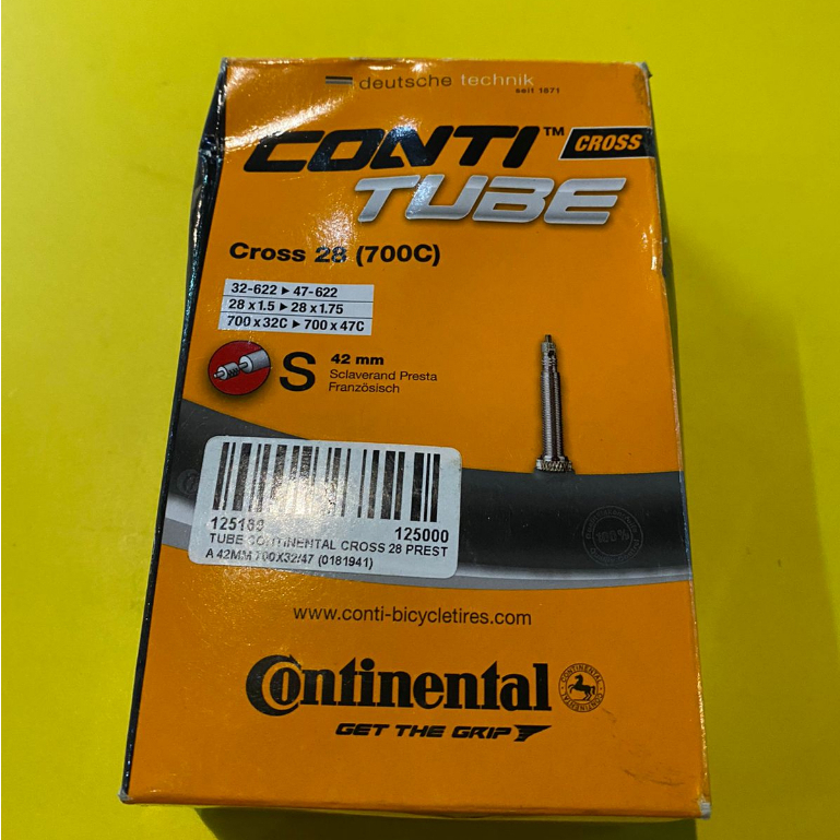 Jual Tube Continental Conti Tube 700x32 47 Original Ban Dalam Sepeda Gravel Shopee Indonesia