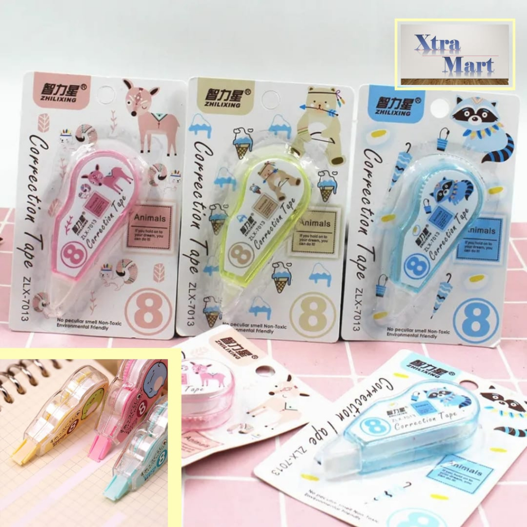 Jual XM - Tipe X Kertas Karakter Lucu Tip-Ex Roll Karakter Correction ...