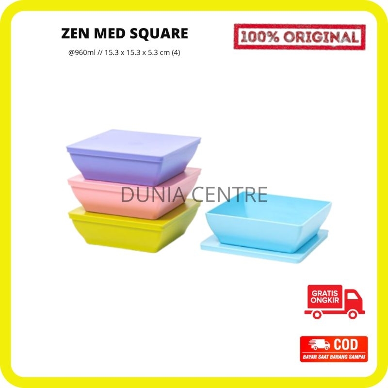 Jual PROMO TUPPERWARE MANGKUK ZEN MED SQUARE SET ORIGINAL | Shopee ...