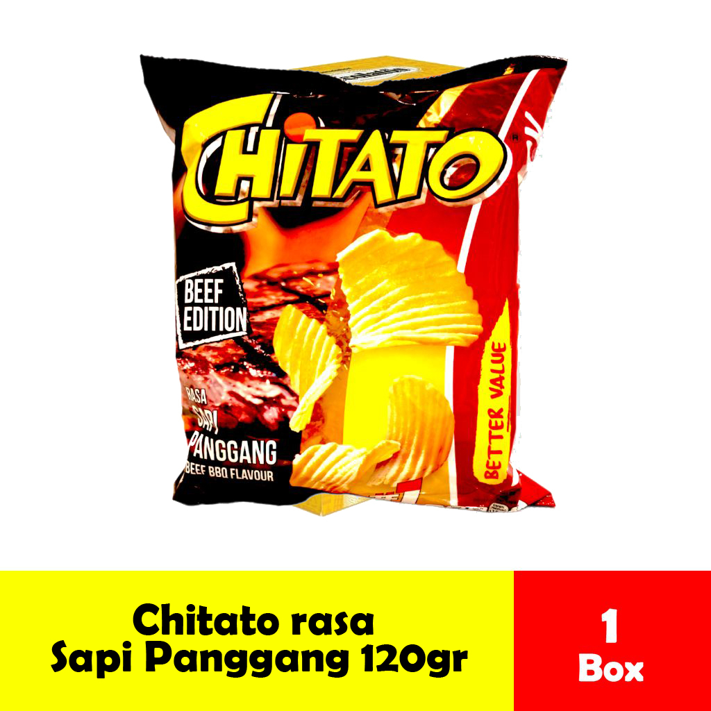 Jual Chitato Snack Rasa Sapi Panggang Kemasan Pack 120gr | Shopee Indonesia
