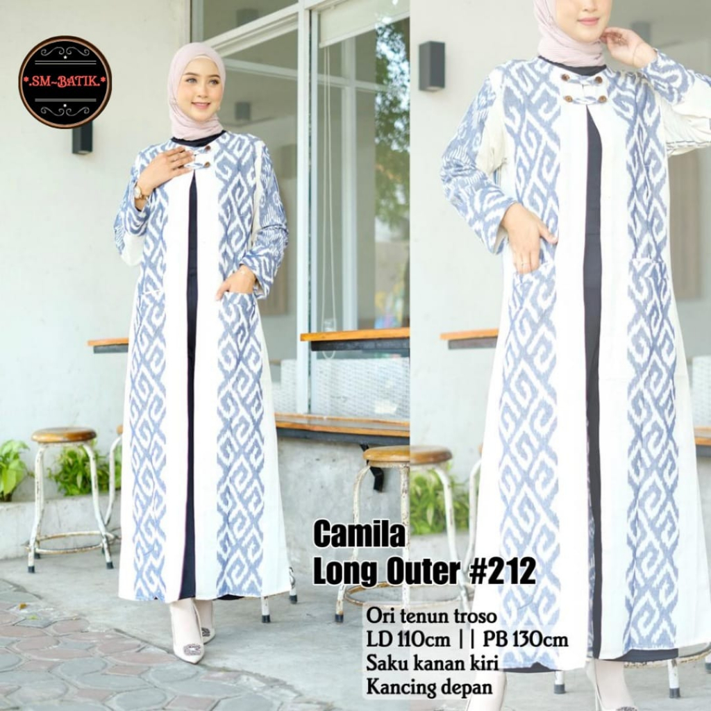 Jual Long Outer Batik Tenun Troso Camila | Shopee Indonesia