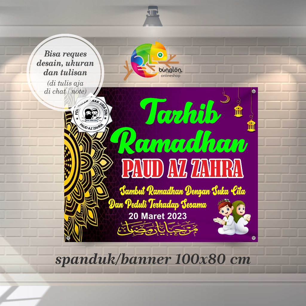 Jual 100x80 Spanduk Banner Tarhib Ramadhan | Shopee Indonesia