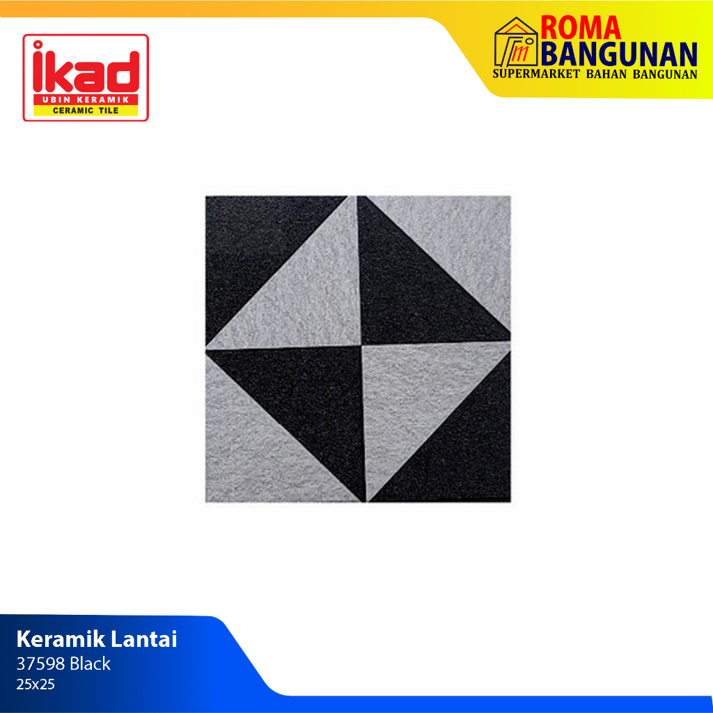 Jual Ikad Keramik Lantai / Keramik Kamar Mandi / Keramik 37598 Black ...