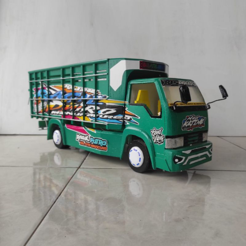Jual Truk Oleng Model Ragasa Full Stiker + Cat Sudah Mbois Skala 14 ...