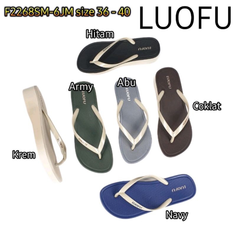 Jual Sandal luofu Wanita Sandal jelly karet Sandal luofu Sandal Luofu ...