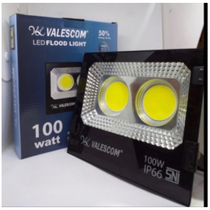 Jual Lampu Sorot Tembak Led 100 Watt 100W mata COB Bulat VLC | Shopee Indonesia