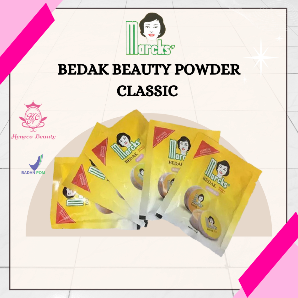 Jual Marcks Marck's Active Bedak Tabur Beauty Powder Sachet (20gr ...