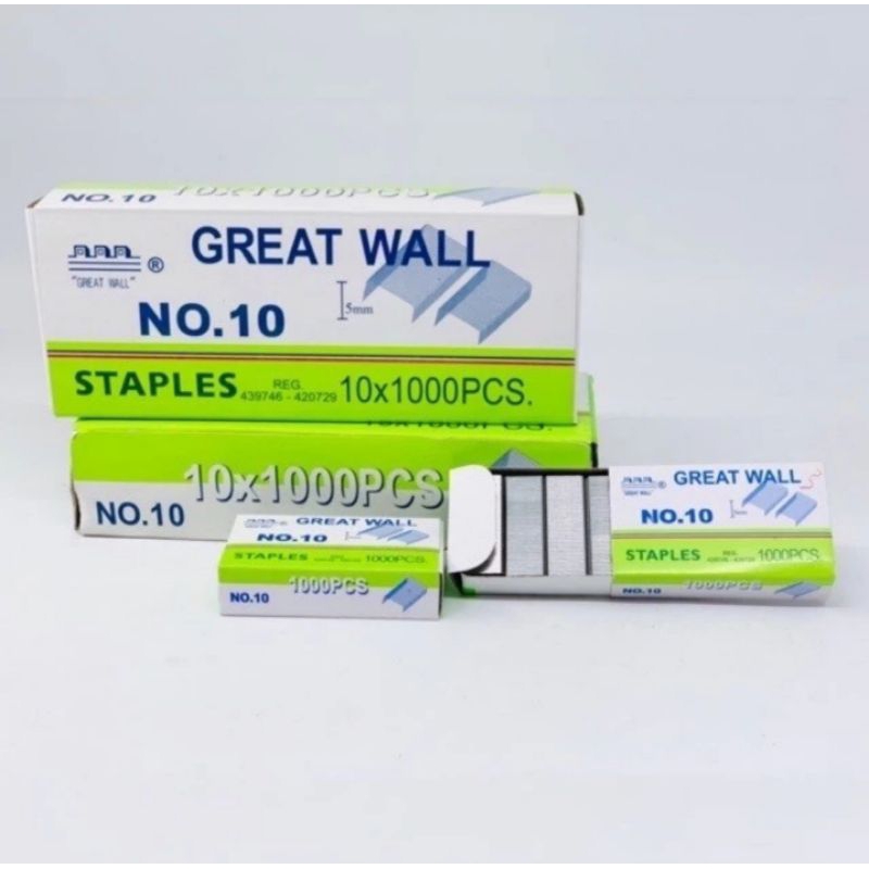 Jual ISI STAPLER/ISI STAPLES NO.10 MERK GREAT WALL | Shopee Indonesia