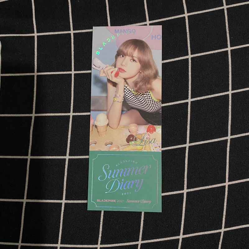 Jual Lisa Bookmark BLACKPINK Summer Diary 2021 (UNSEALED) | Shopee ...