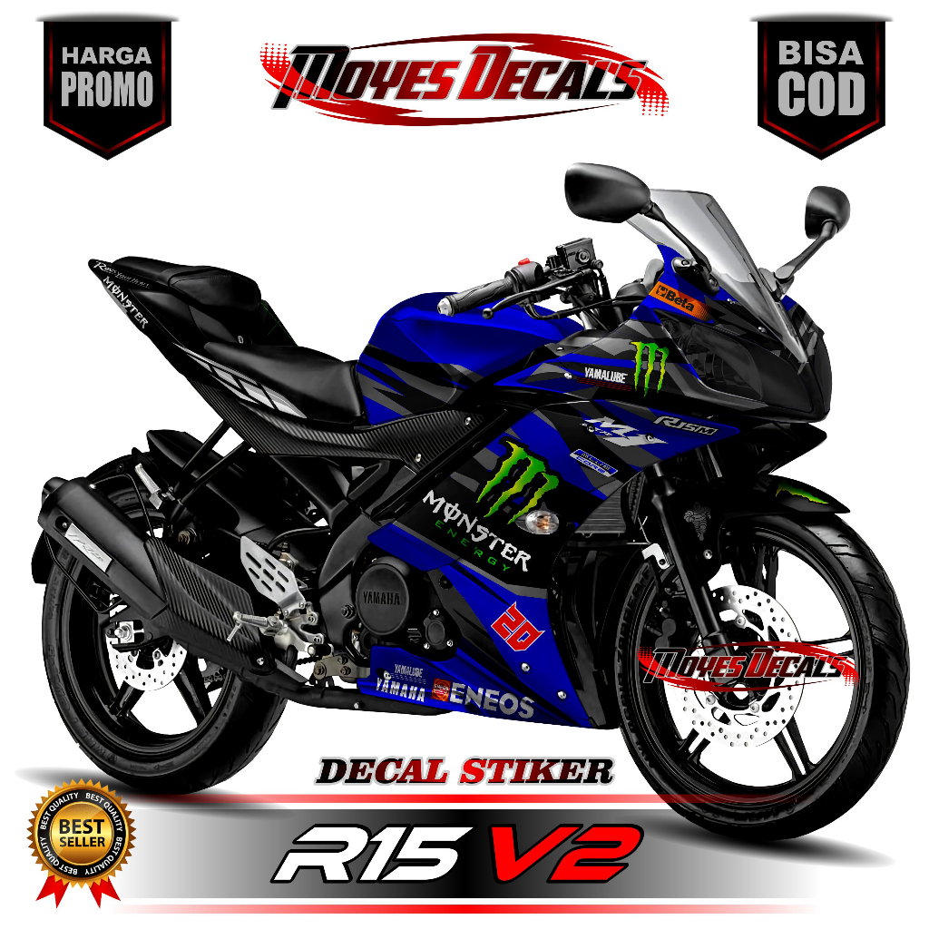 Jual Decal R15 V2 Fullbody / Stiker Variasi Yamaha R15 V2 Full Body ...
