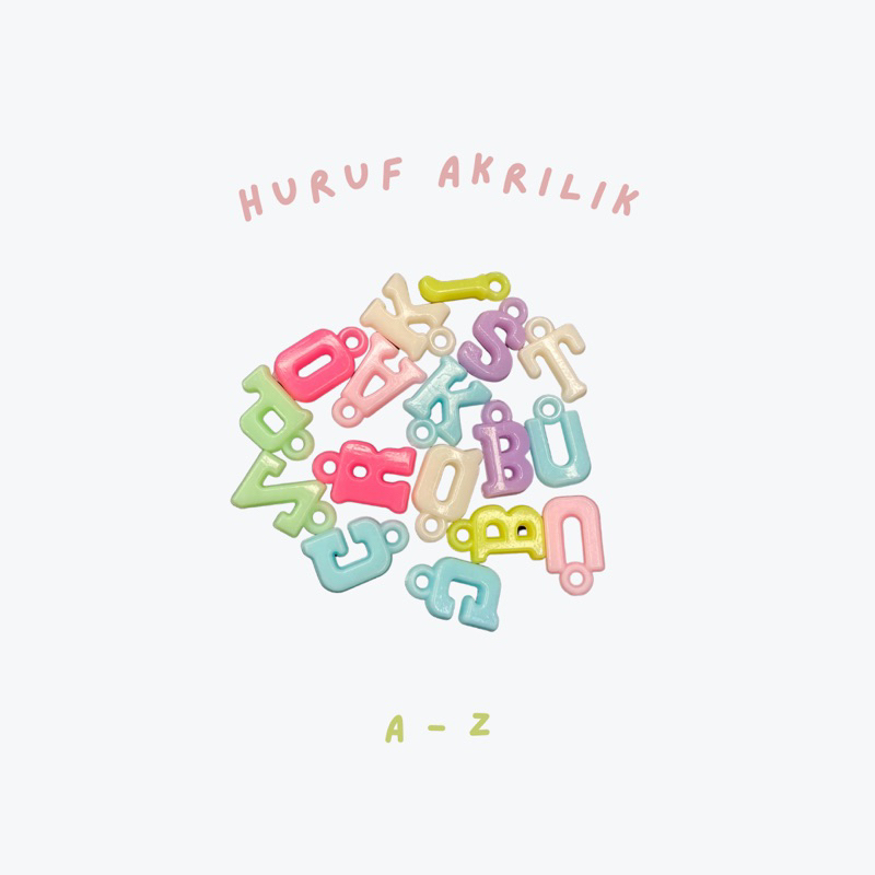 Jual gantungan huruf | custom nama | custom inisial | ABC | akrilik ...