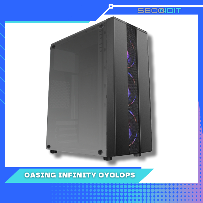 Jual casing pc gaming infinity cyclops matx acrylic side panel | Shopee ...